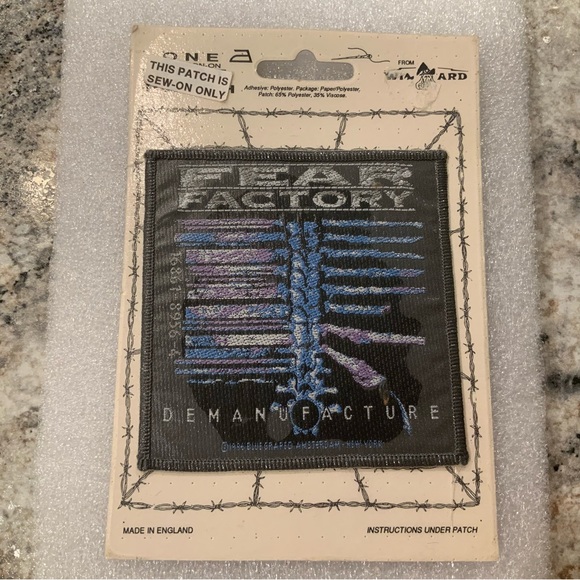 Other | Fear Factory Demanufacture Patch 9s Vintage | Poshmark